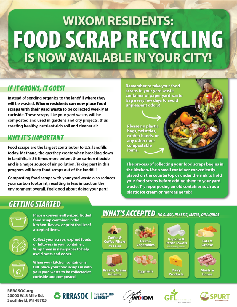 Wixom Food Scrap Program | RRRASOC | Resource Recovery and Recycling ...